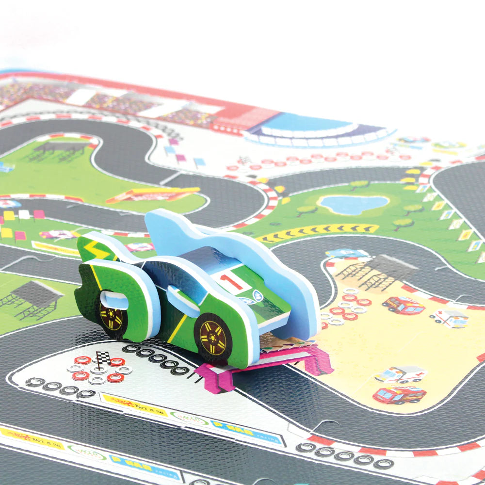 DIY Race Car & Race Track Interlocking Play Mat — Nature Baby Outfitter