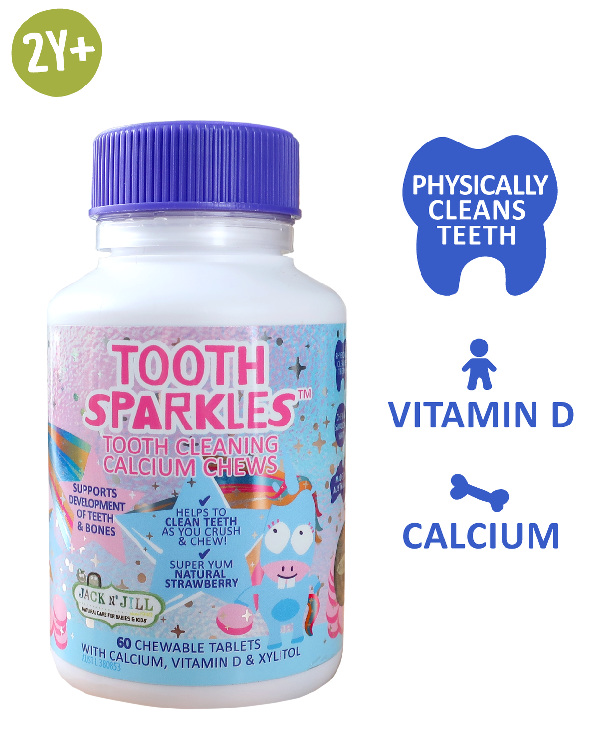 Jack N' Jill Tooth Sparkles, 60 Tablets — Nature Baby Outfitter