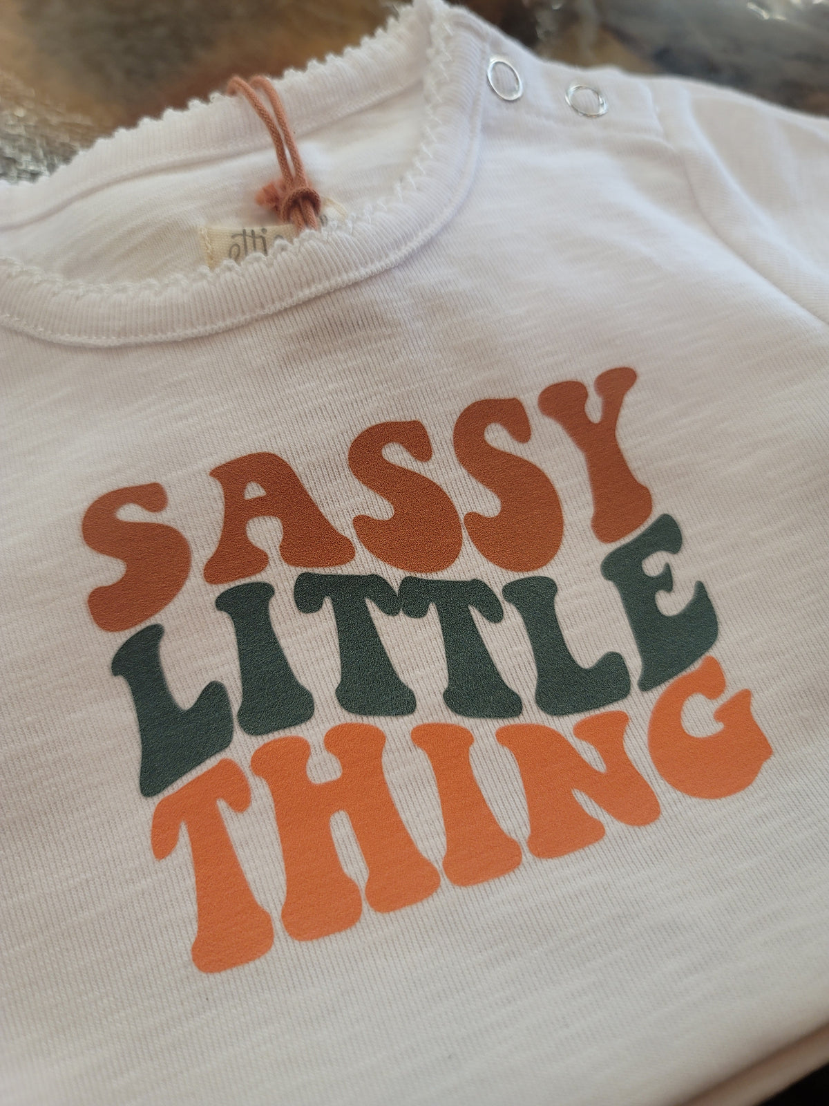 Sassy Little Thing White Bodysuit — Nature Baby Outfitter